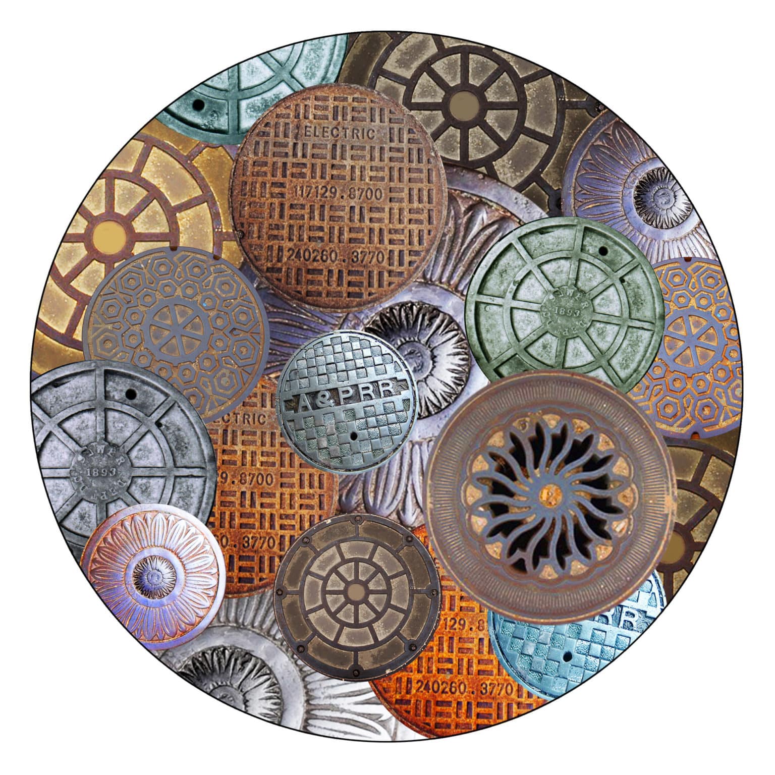 TRIVET DC MANHOLE FLAG | National Building Museum