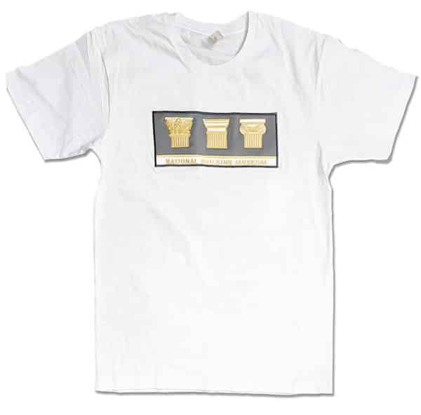 National Building Museum Embroidered Column T Shirt Medium | National ...